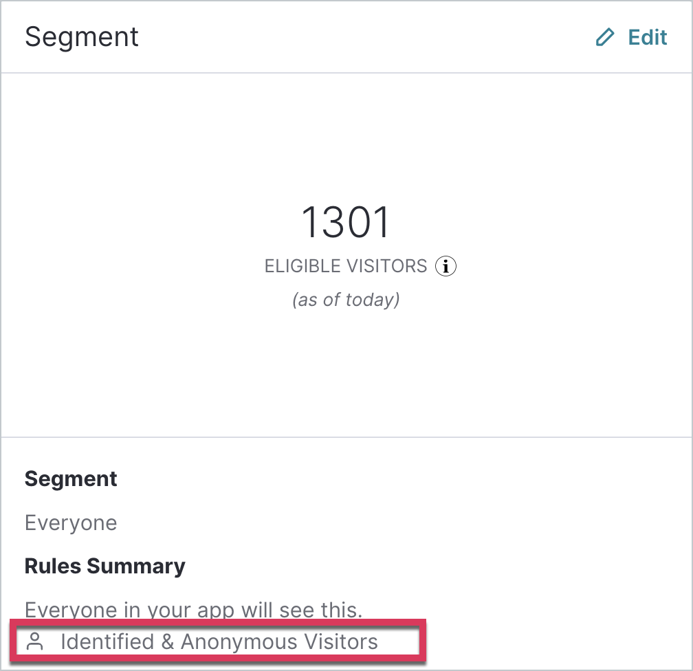 Anonymous visitors – Pendo Help Center