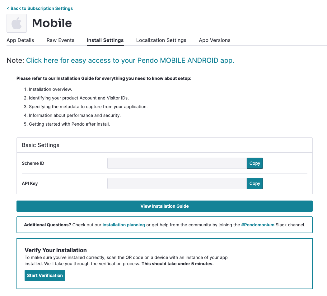 Add mobile apps – Pendo Help Center