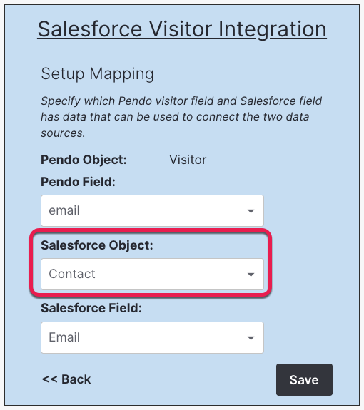 Set up the Salesforce integration for Pendo – Pendo Help Center
