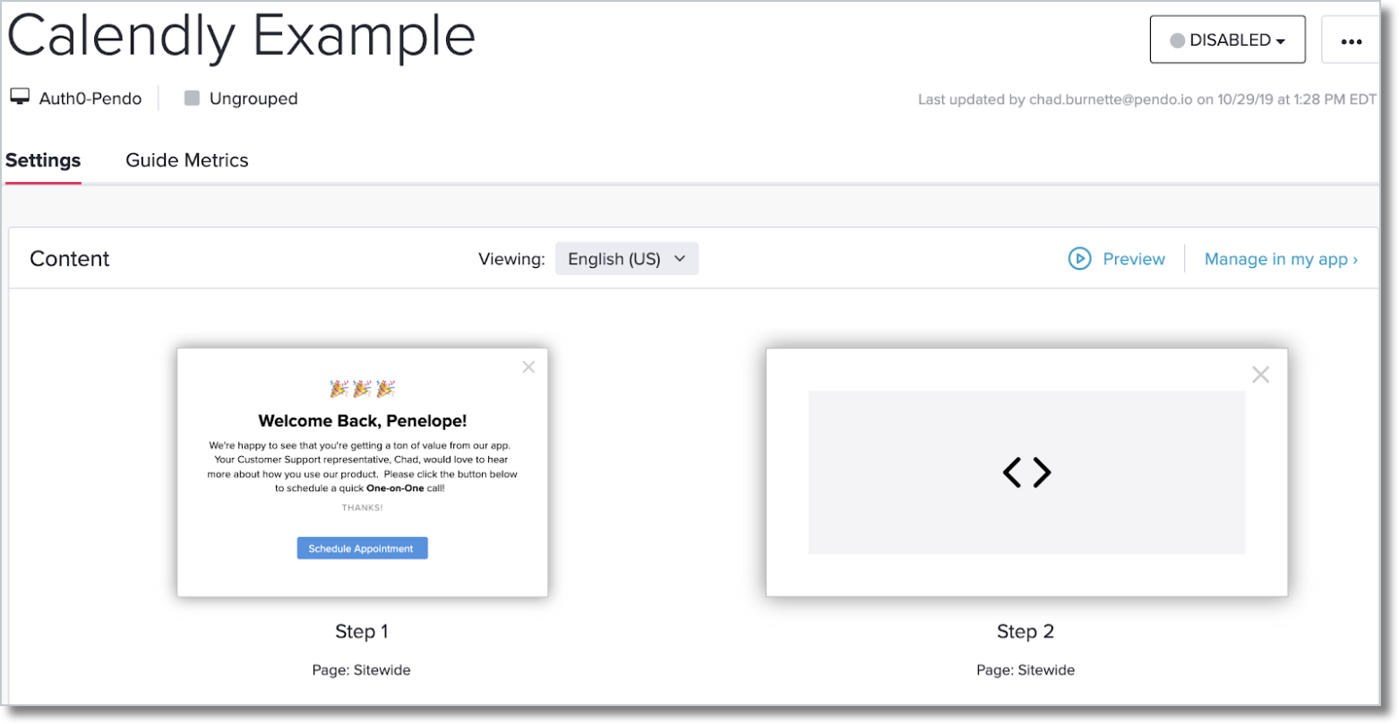 Customize your Guides with code – Pendo Help Center