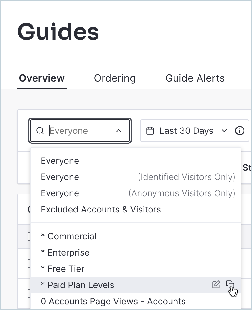 Segments – Pendo Help Center