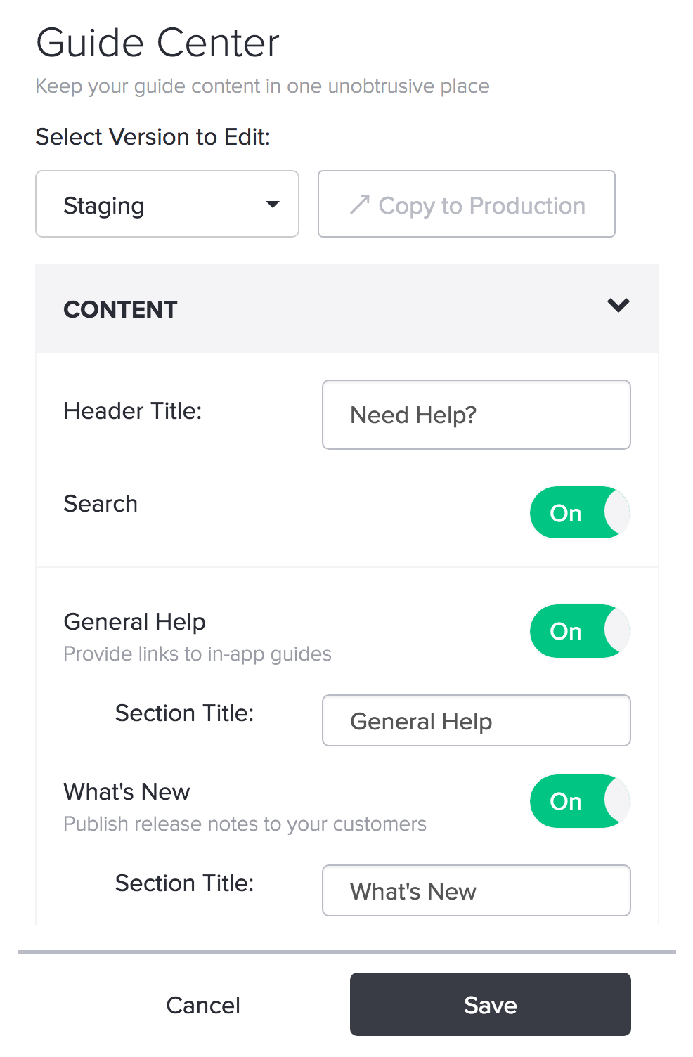 Guide Center (Classic) – Pendo Help Center