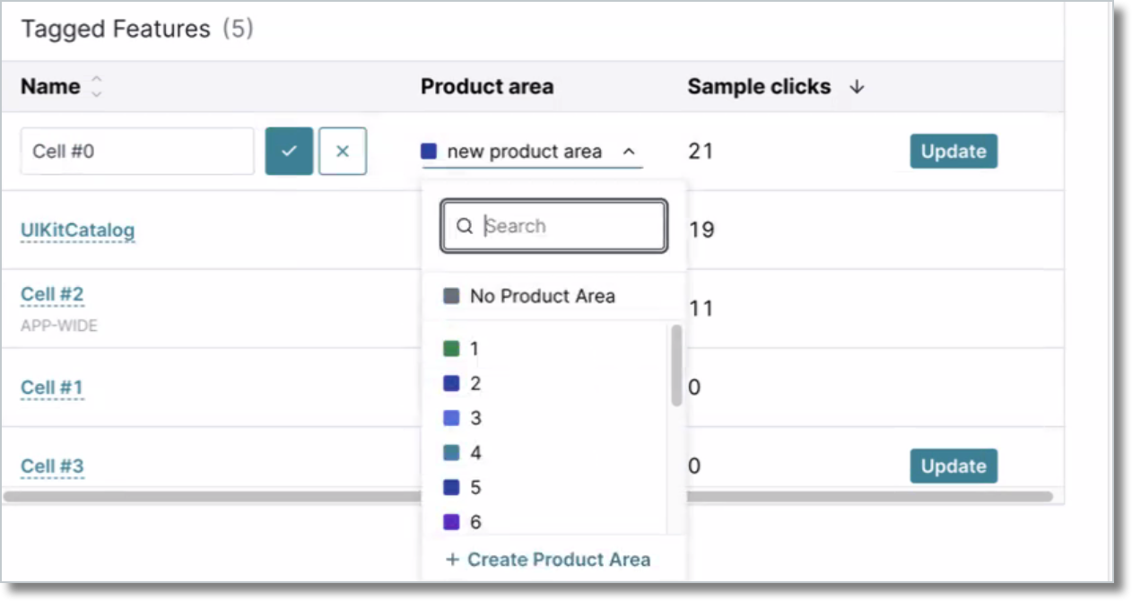 Tag Features in your mobile app – Pendo Help Center