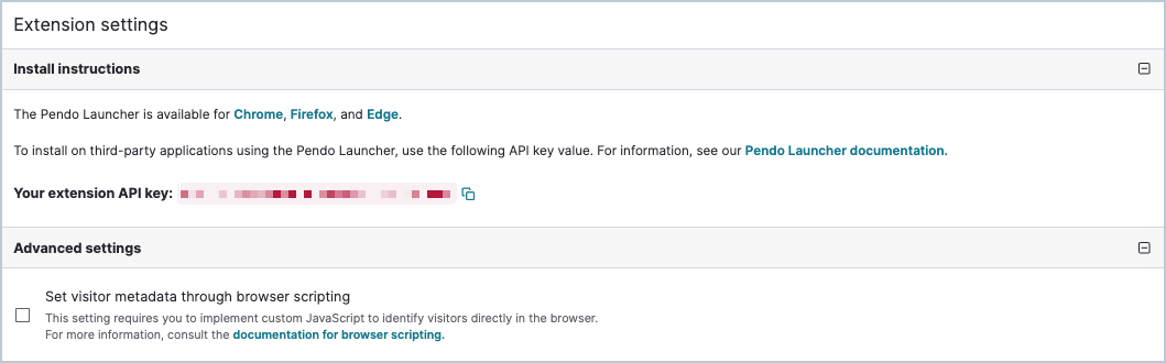 Subscription settings – Pendo Help Center