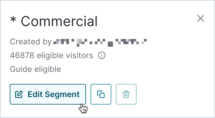 Manage segments – Pendo Help Center