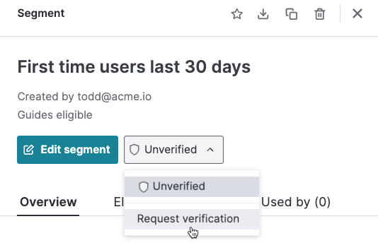 Manage segments – Pendo Help Center