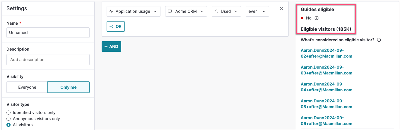 Segments – Pendo Help Center
