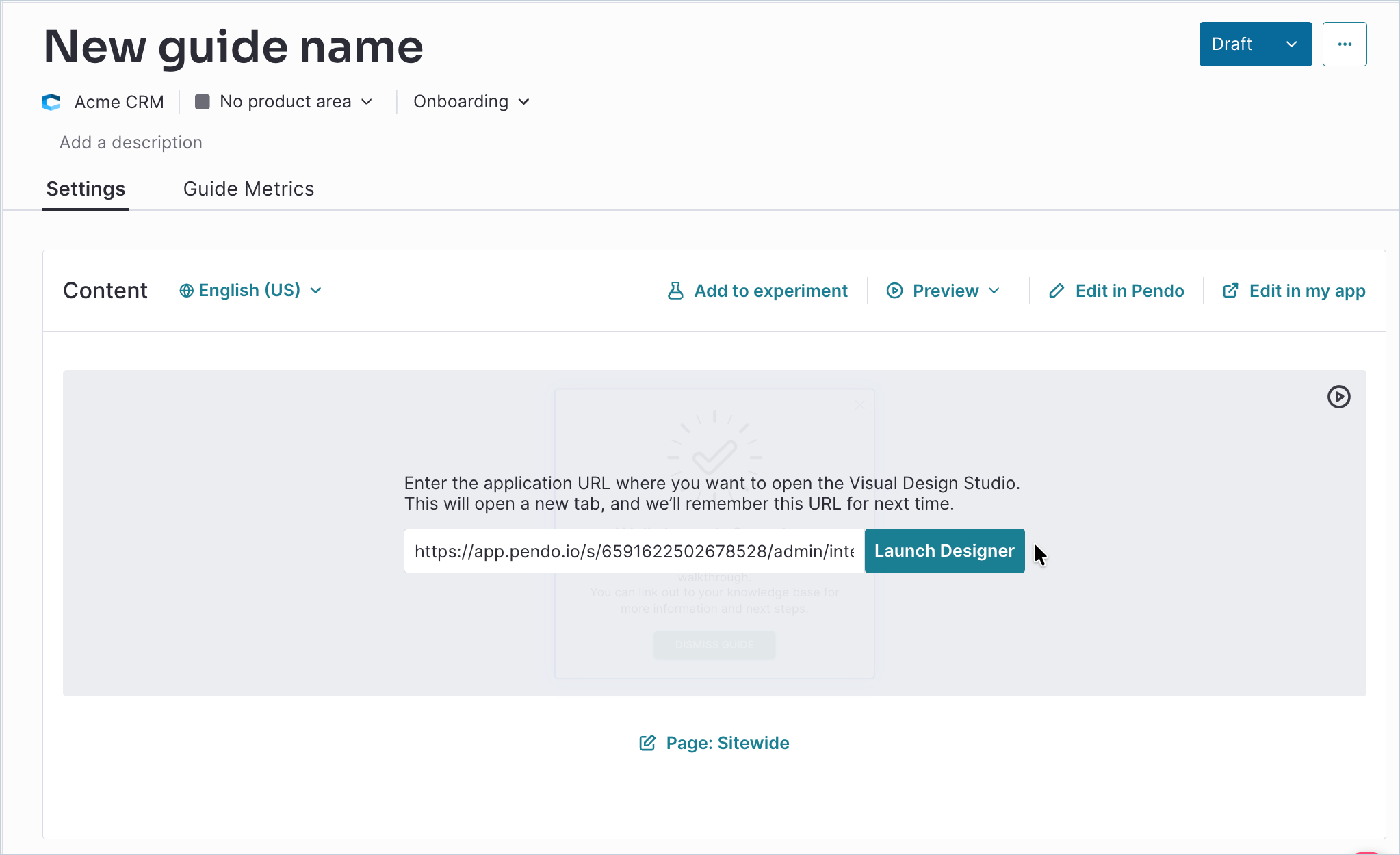 Create an overlay guide – Pendo Help Center